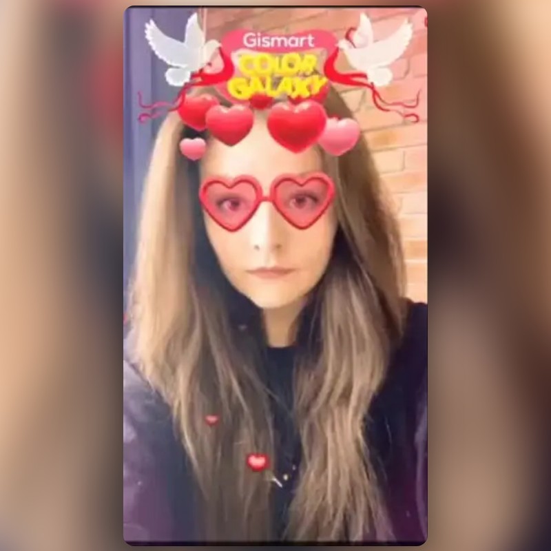 Heart glasses Lens by Gismart - Snapchat Lenses and Filters