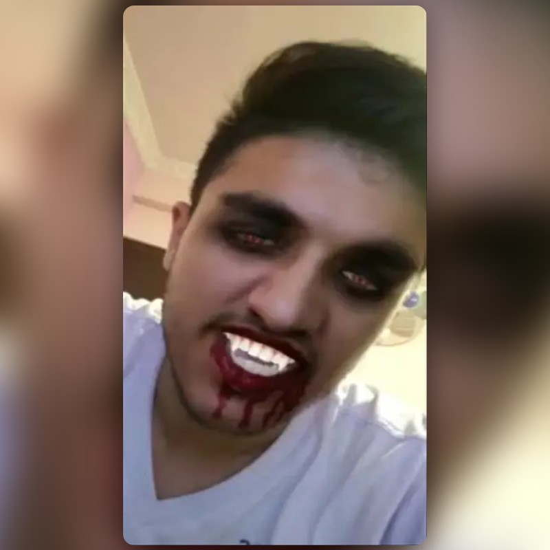 Blood Thirsty Vamp Lens by Atit Kharel - Snapchat Lenses and Filters