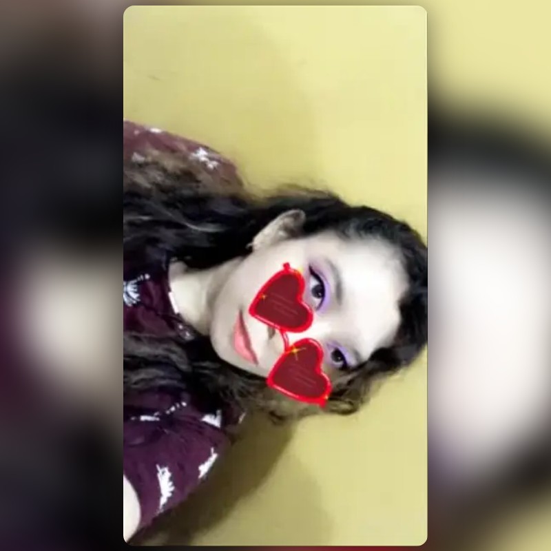 Red Glasses MUA Lens by Kimy 🦋 - Snapchat Lenses and Filters