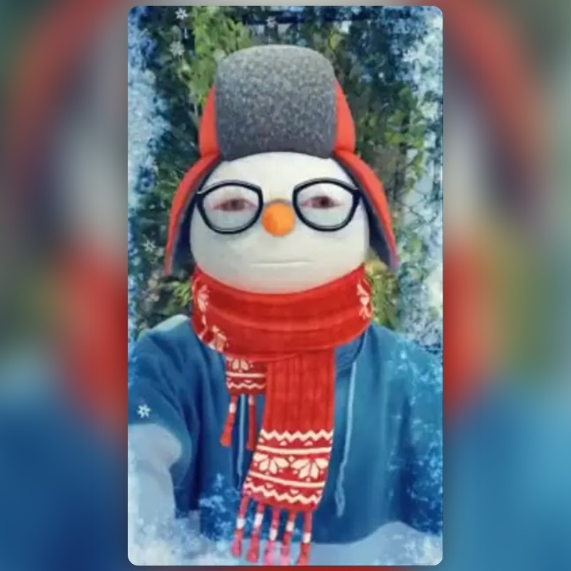 Snowman Head Lens by Snap Inc. - Snapchat Lenses and Filters
