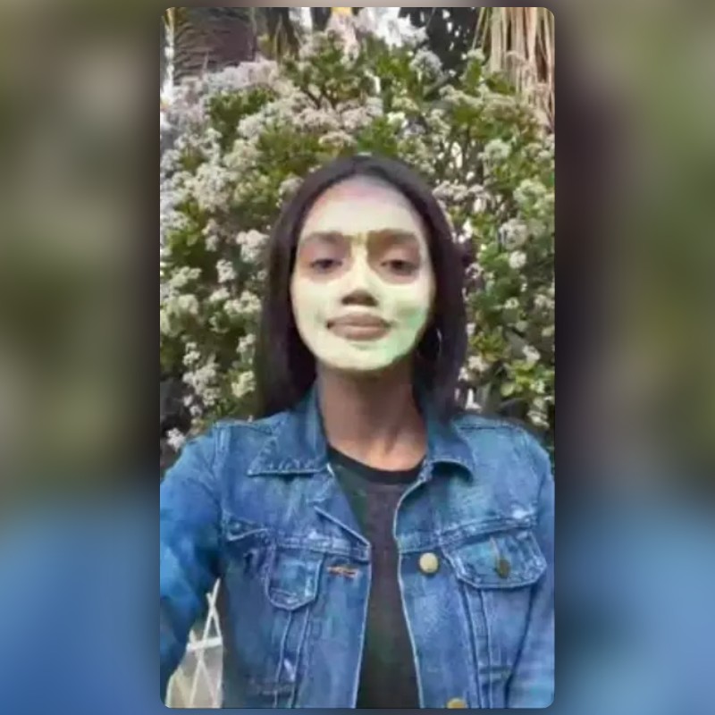 Green face mask Lens by 𝓝 - Snapchat Lenses and Filters
