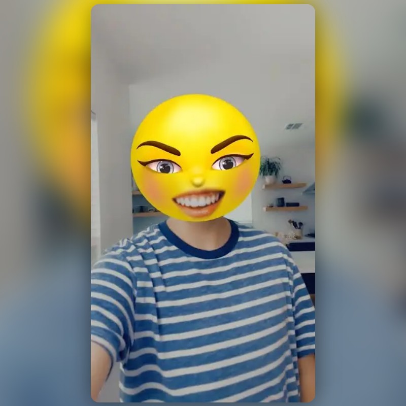 Beauty Emoji Head Filter by Snapchat | Snapchat Lenses
