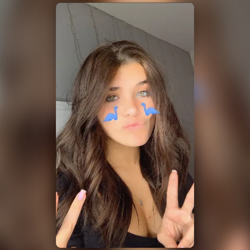 blue dino Filter by Alex Ficarrotta | Snapchat Lenses