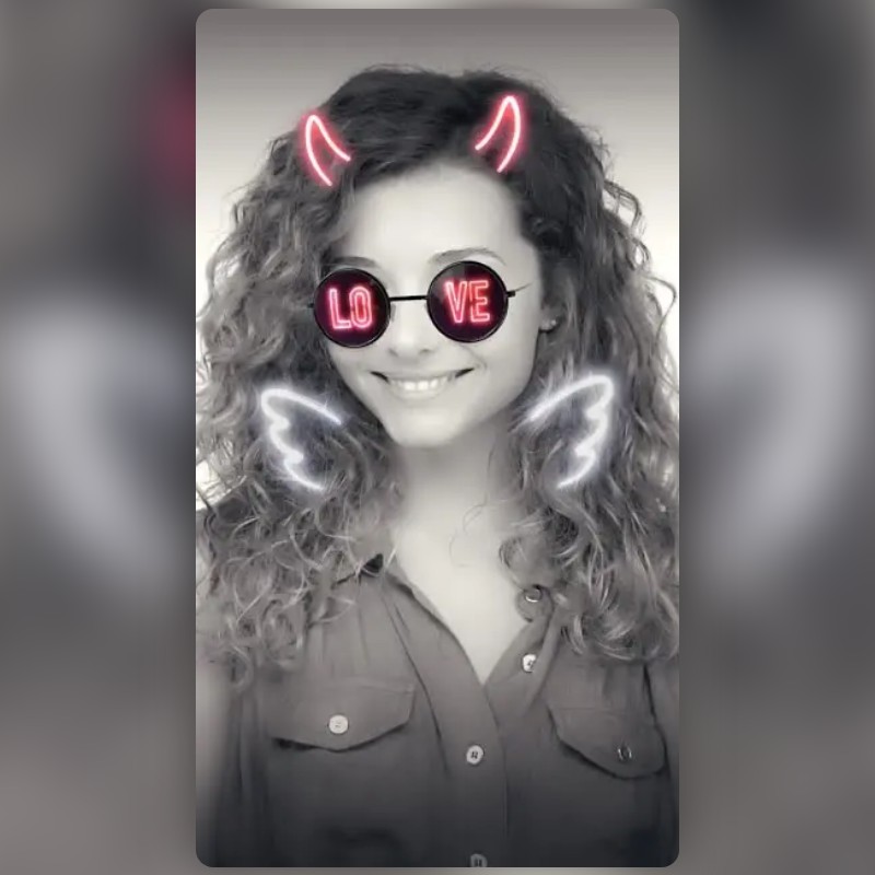Angel&Devil Lens by Snapchat - Snapchat Lenses and Filters