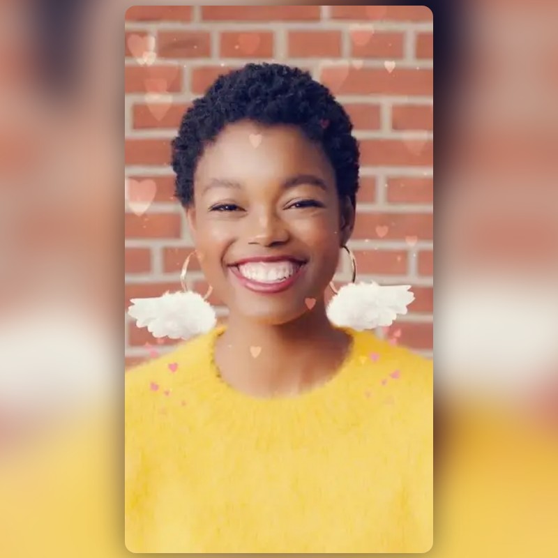 Valentine's Wings Lens by Snapchat - Snapchat Lenses and Filters