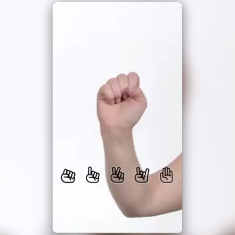 Hand Gestures Lens by Maddie 🏐 - Snapchat Lenses and Filters