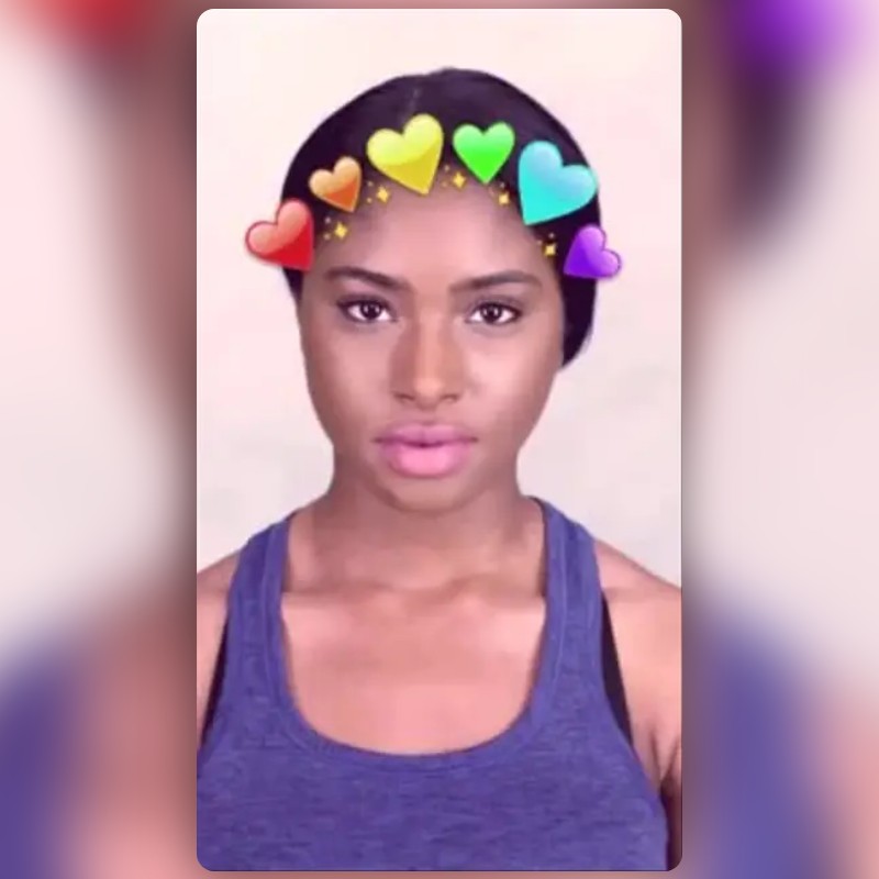 Rainbow Hearts Lens By Relatable Posts ๐ Snapchat Lenses And Filters