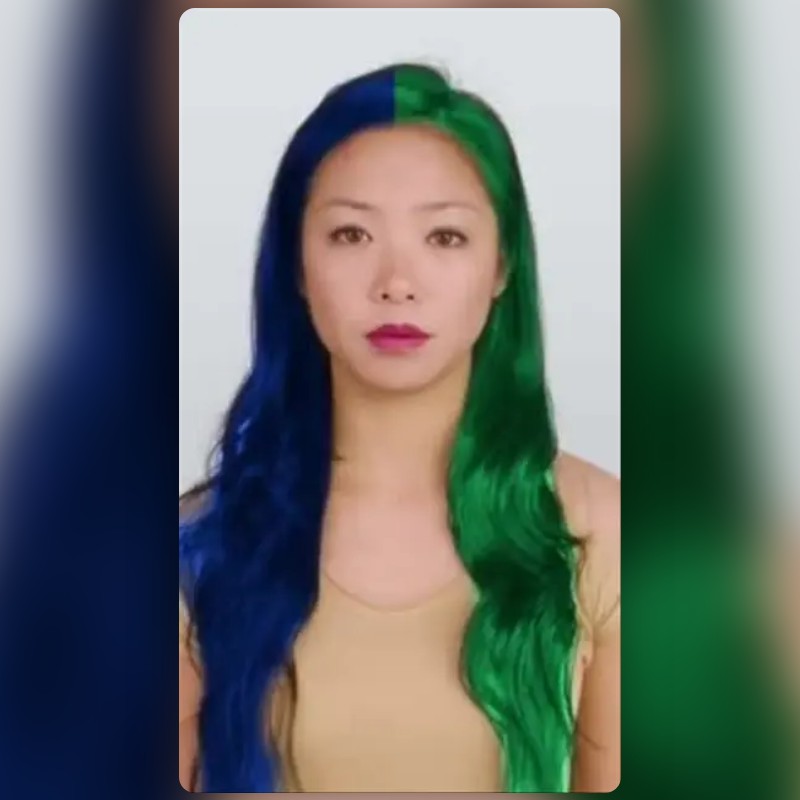 blue green hair Filter by 🫧 | Snapchat Lenses