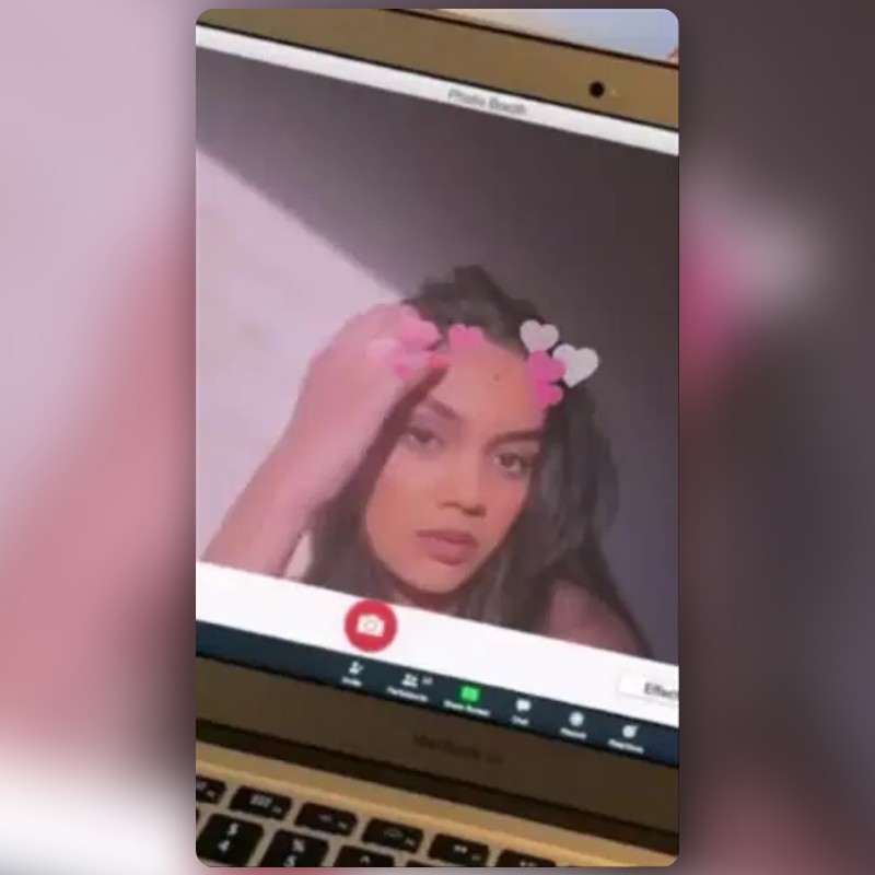 photobooth hearts Lens by Ritika - Snapchat Lenses and Filters