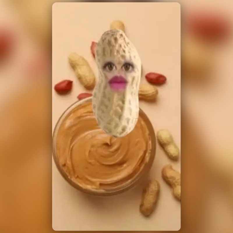 Peanut Face Lens by Anastasia Berliana - Snapchat Lenses and Filters