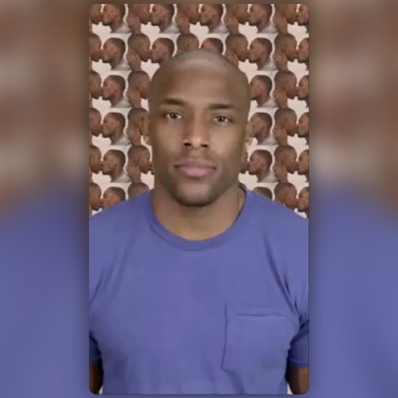 Black men kissing Filter by Lars Sellevoll | Snapchat Lenses