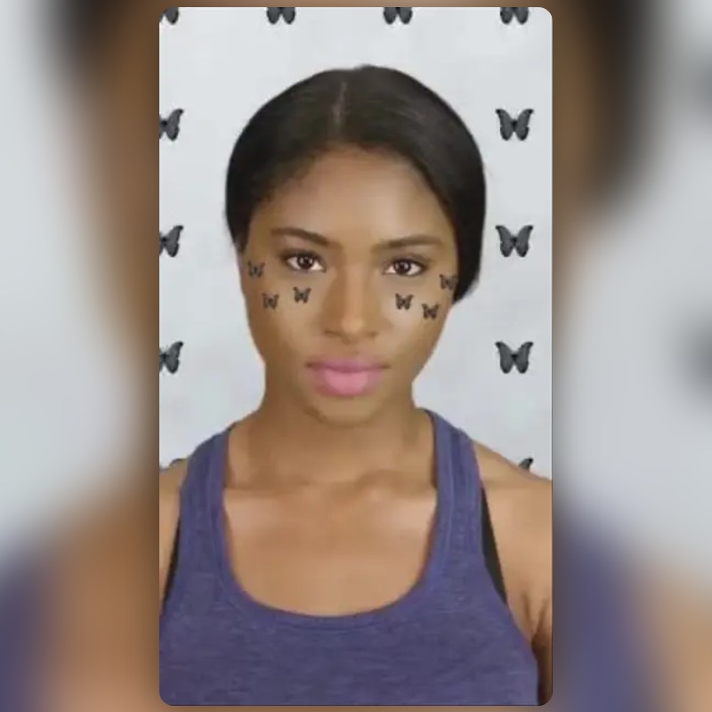 Black Butterflies Lens by N. - Snapchat Lenses and Filters