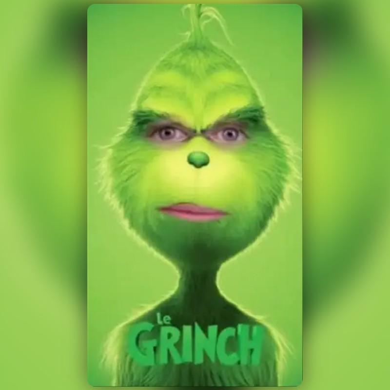 the grinch Lens by Queeny - Snapchat Lenses and Filters