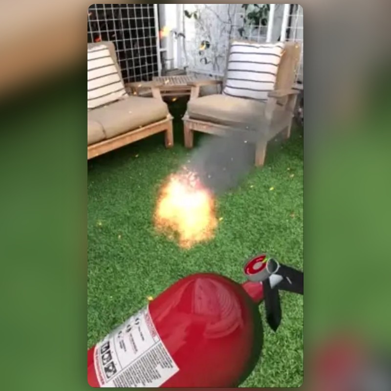 Fire Extinguisher Filter by Phil Walton | Snapchat Lenses