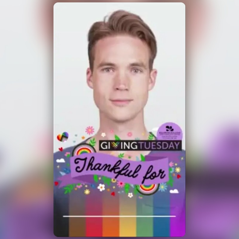 Giving Tuesday Filter by Bradbury-Sullivan LGBT Center | Snapchat Lenses