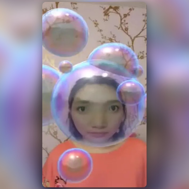 Bubble Bubbles Lens by CyreneQ - Snapchat Lenses and Filters