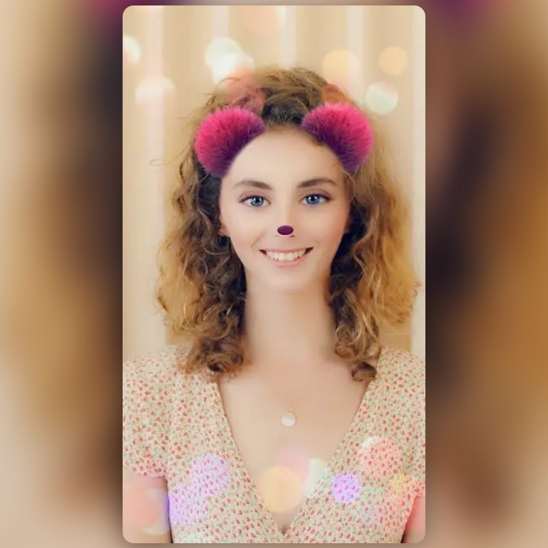 Gradient Fluffy Bear Filter by Snapchat | Snapchat Lenses