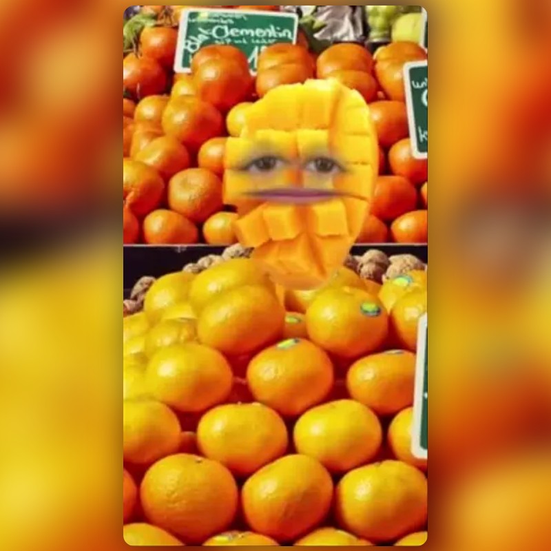 Mango Face Filter by bernadette☁️ | Snapchat Lenses
