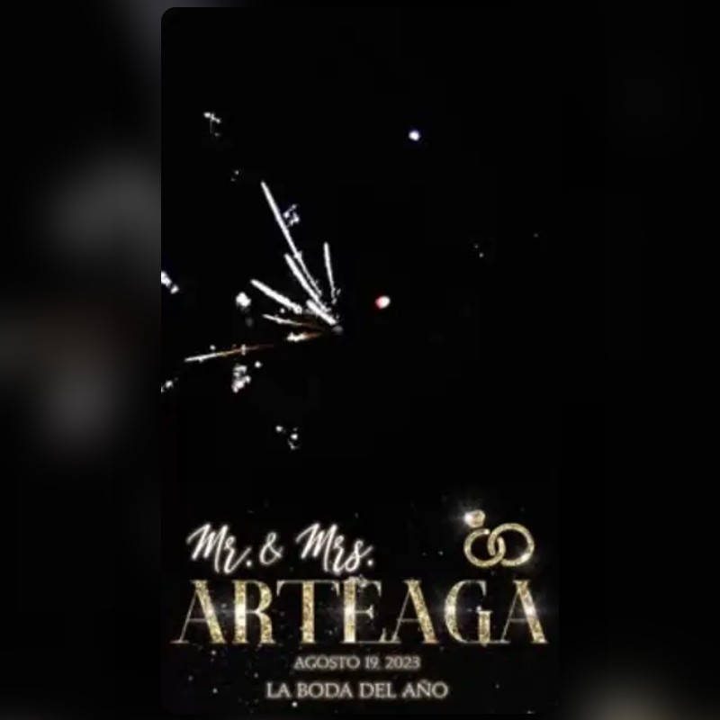 Mr.&Mrs. Arteaga Filter by Studiodazzle | Snapchat Lenses