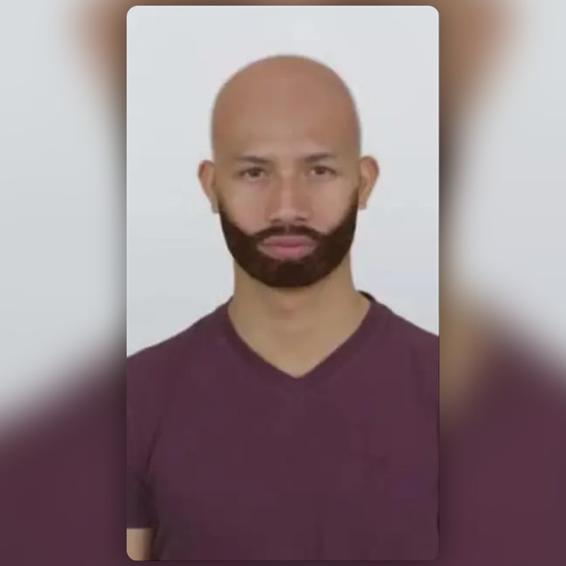Bald head n beard Lens by Aleksandr Fil - Snapchat Lenses and Filters
