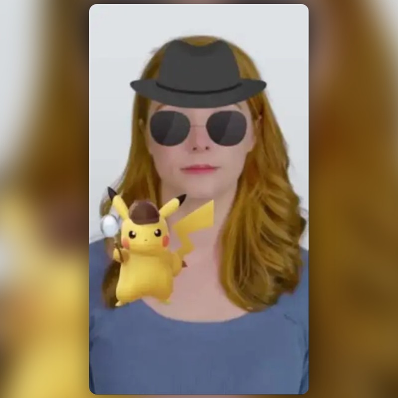 Detective Pikachu Lens by Florencia May - Snapchat Lenses and Filters
