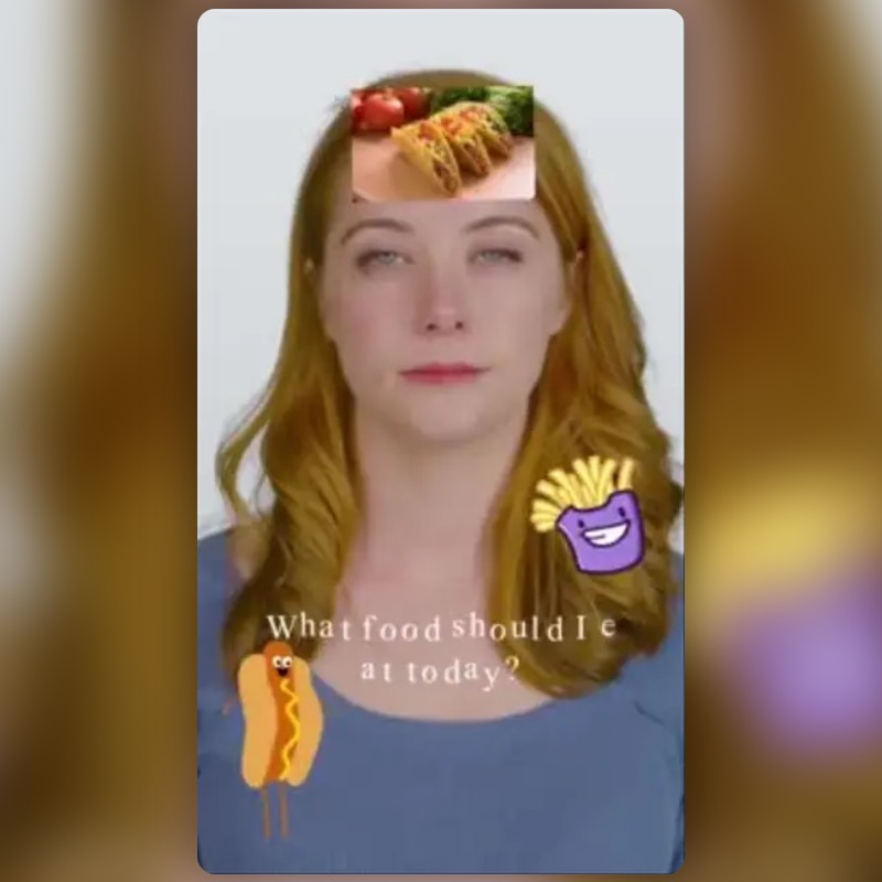 Foods Lens by Chania - Snapchat Lenses and Filters