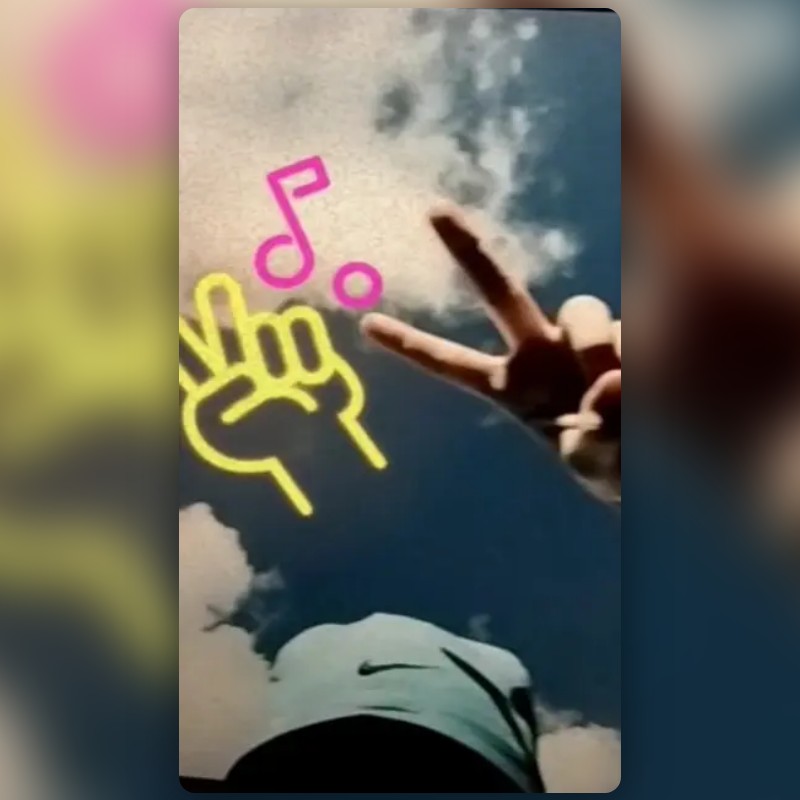 Hand Gesture Filter by Snapchat | Snapchat Lenses