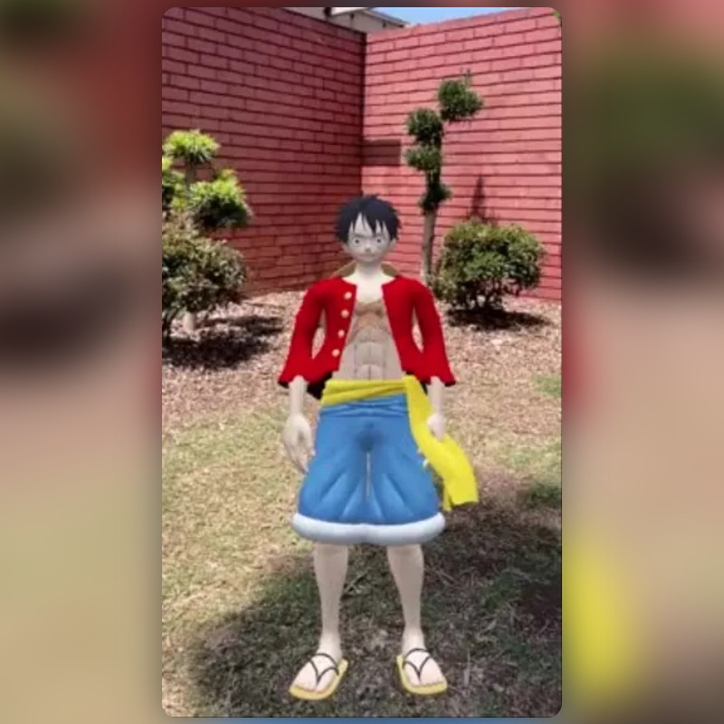 Monkey D Luffy Bye Lens by Waronx69 🌴🏴‍☠️ - Snapchat Lenses and Filters