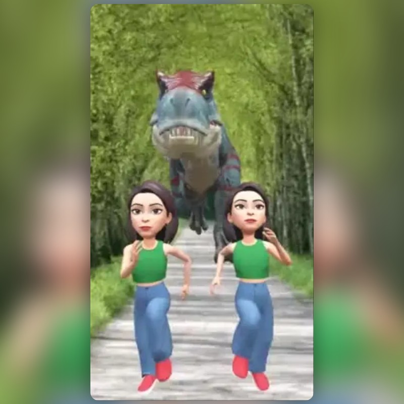 Bitmoji Dinosaur Filter by Vaibhav | Snapchat Lenses