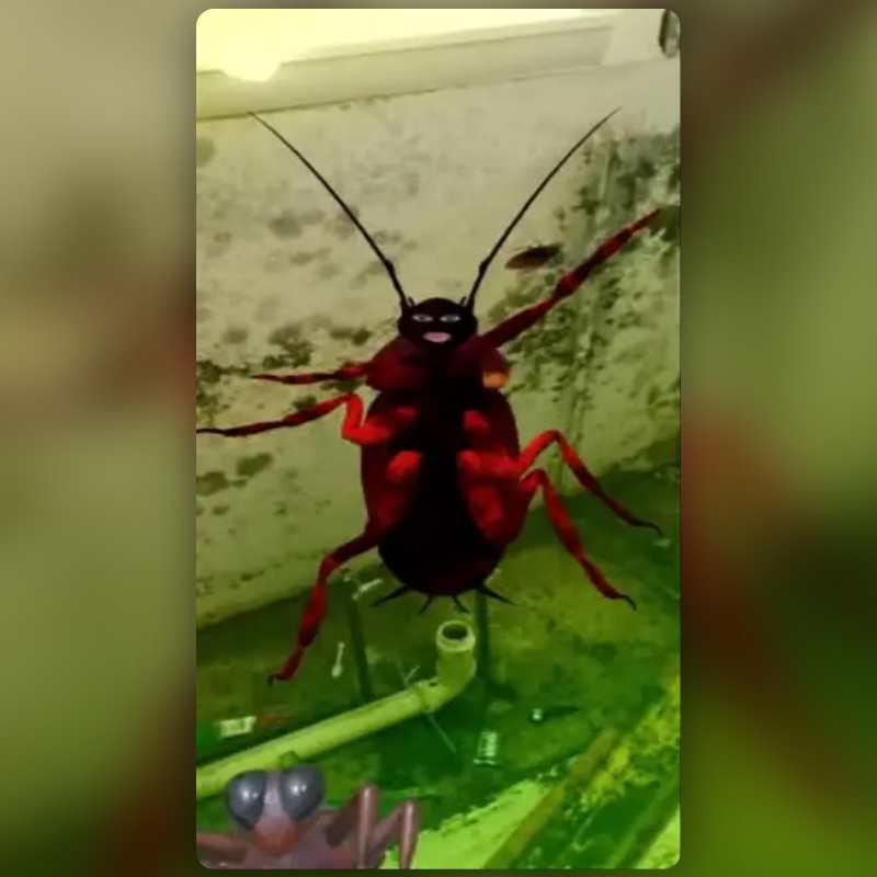 Cockroach 3D Filter by Chawshen ⭐️ چاوشین | Snapchat Lenses