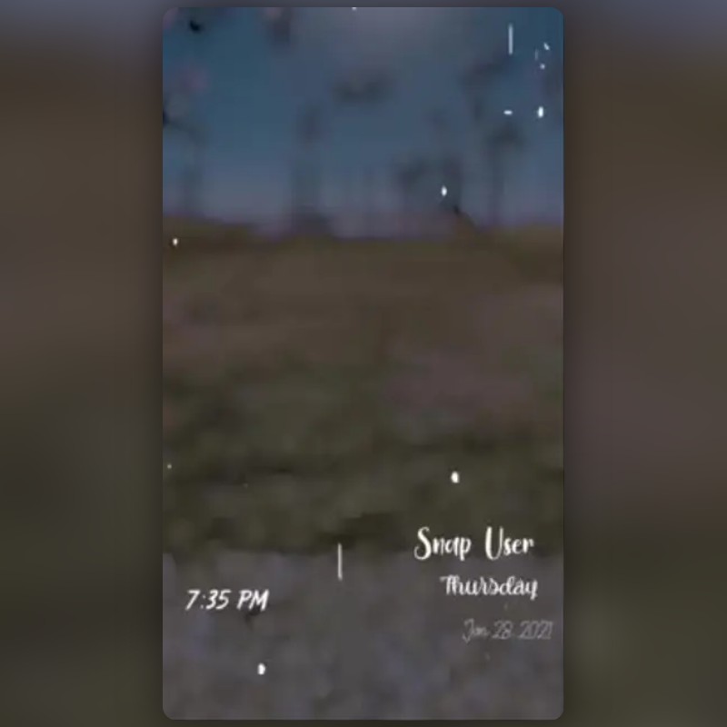 Night Blur Lens by Basam - Snapchat Lenses and Filters
