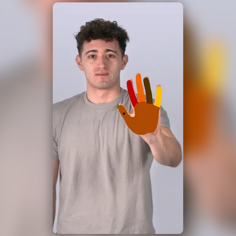Turkey Hand Filter by Ben Lucas | Snapchat Lenses