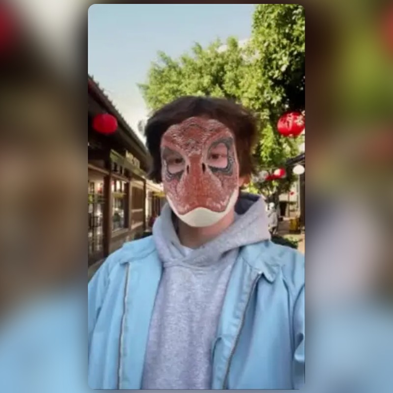 dinosaur mask Filter by Zac Bryant | Snapchat Lenses
