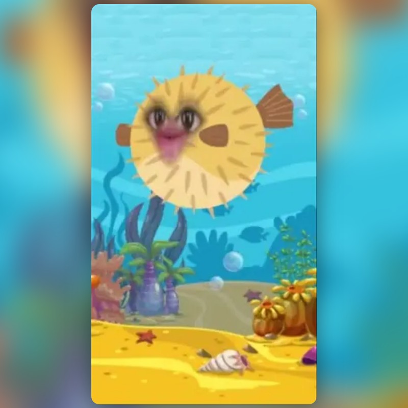 Puffer Fish Lens by Anastasia Berliana - Snapchat Lenses and Filters