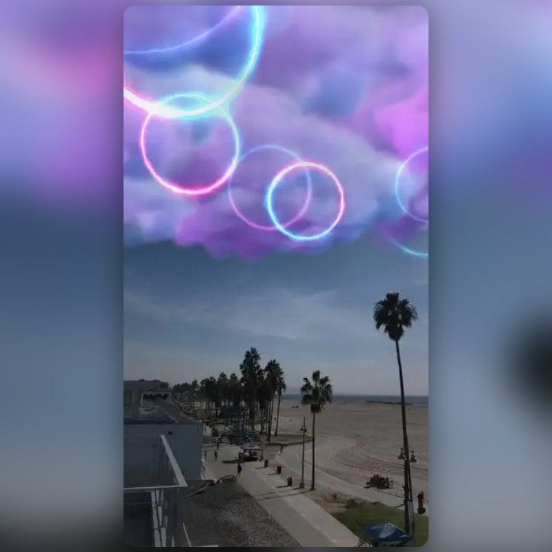 Circles in Clouds Filter by Snapchat | Snapchat Lenses