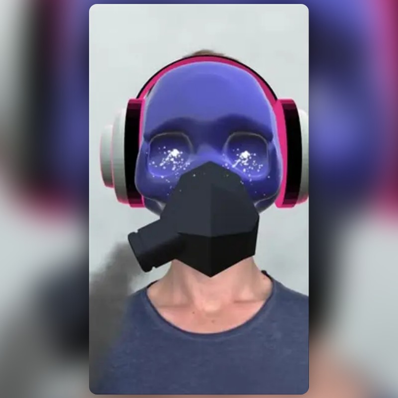 Skull Headphones Lens by Abbas 🐨 - Snapchat Lenses and Filters