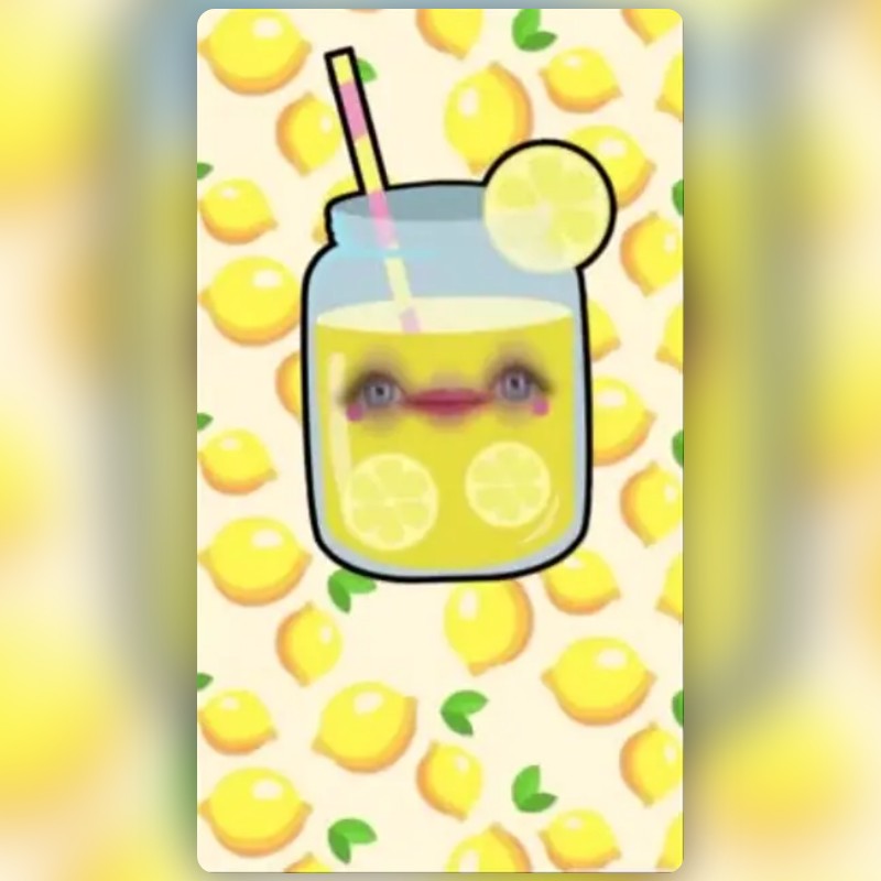 Happy Lemonade Lens by Anastasia Berliana - Snapchat Lenses and Filters