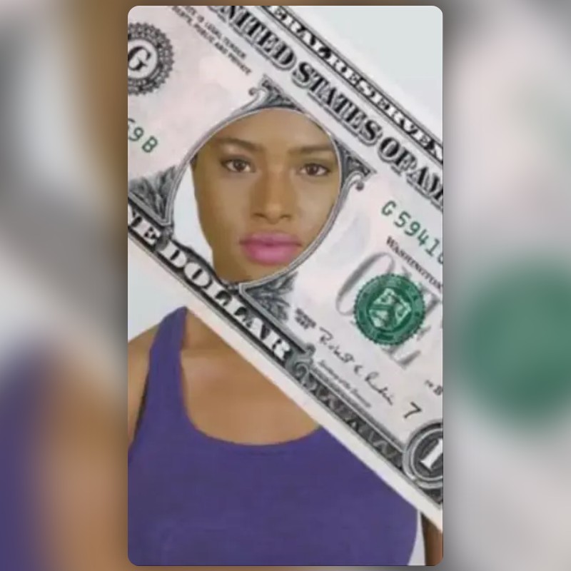 dollar face Lens by FikaRamadhani - Snapchat Lenses and Filters