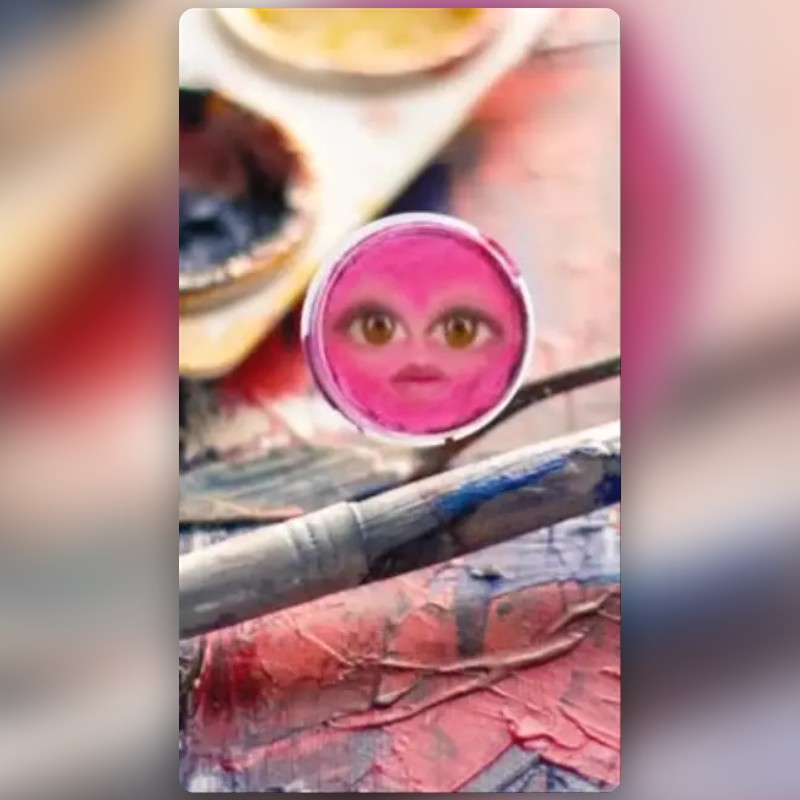 Pink Paint Face Filter by Danielle Grace | Snapchat Lenses