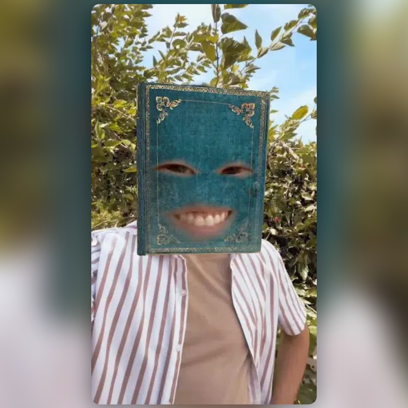 Curious Book Lens by Snapchat - Snapchat Lenses and Filters