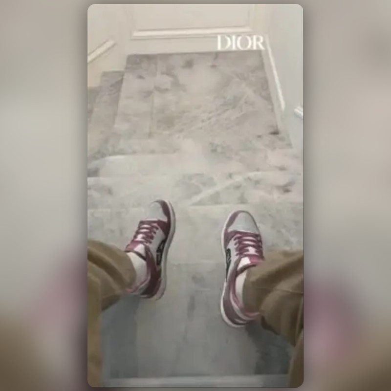 Lens Dior B57 Sneakers de Dior - Lenses et Filtres Snapchat