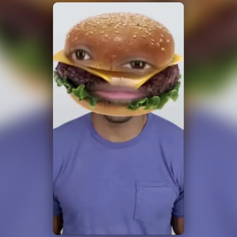 hamburger Lens by vanoyen - Snapchat Lenses and Filters