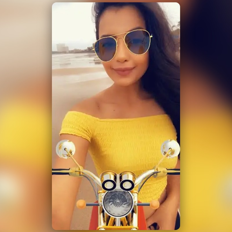 Motorcycle Rider Lens by Snapchat - Snapchat Lenses and Filters