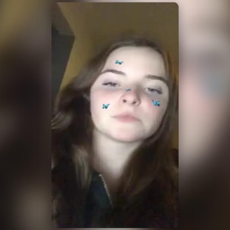 Blue Butterfly Lens by Charlotte D - Snapchat Lenses and Filters