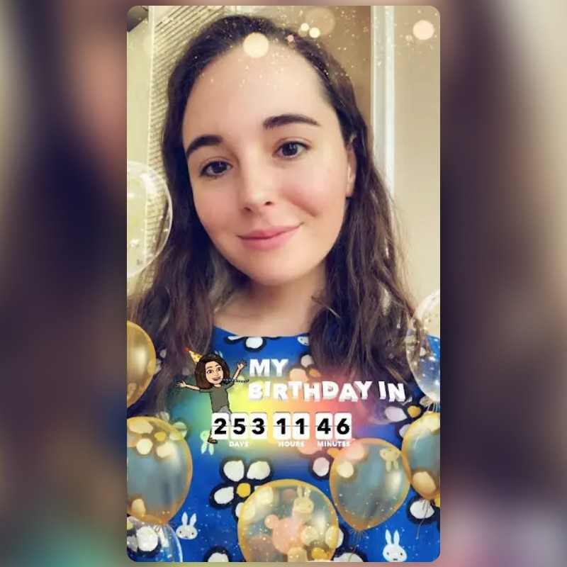 Birthday Countdown Filter by Snapchat | Snapchat Lenses
