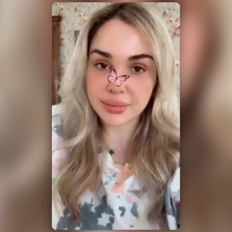 One Cute Butterfly Filter by Sophie | Snapchat Lenses