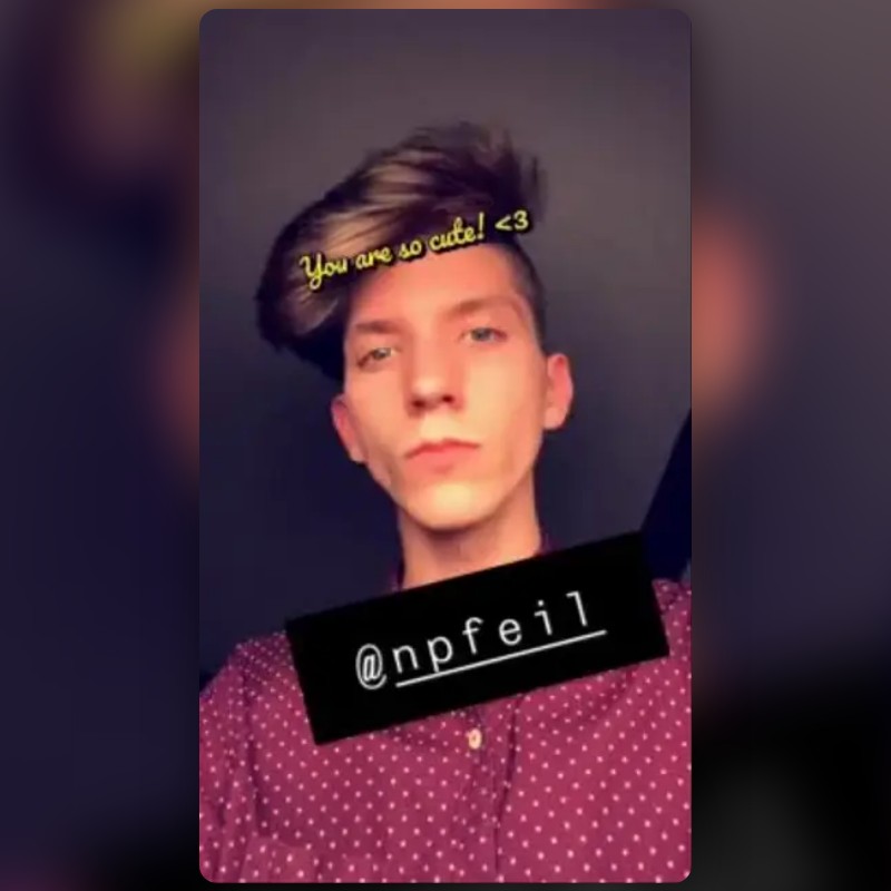 Youre Cute Filter by Noah :) | Snapchat Lenses
