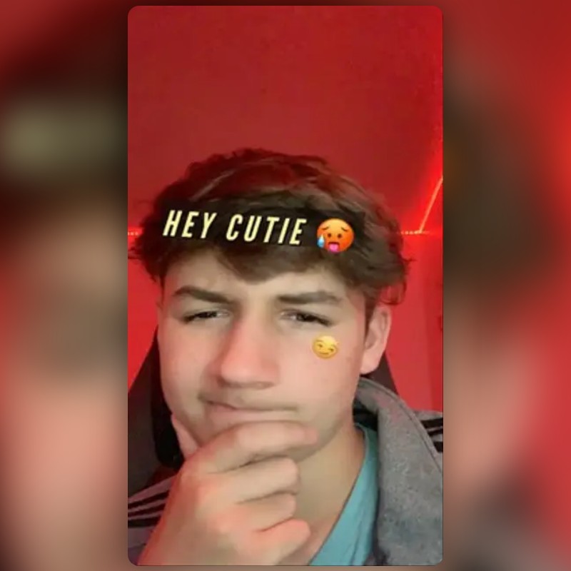 hey cutie Filter by Snapchat | Snapchat Lenses