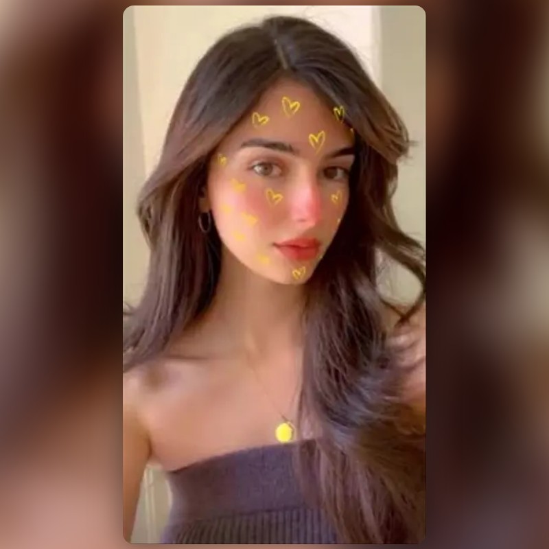 Yellow Heartss Filter by 𝗛𝗘𝗘𝗧 373 🥷🏻 | Snapchat Lenses