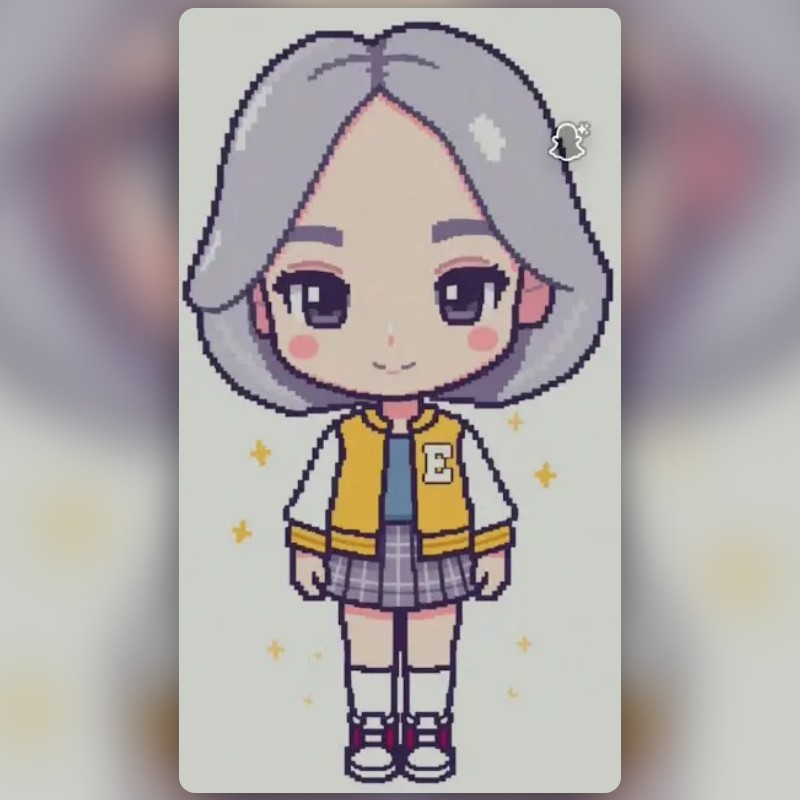 Pixel Style AI Filter by AI Photos By Snap | Snapchat Lenses